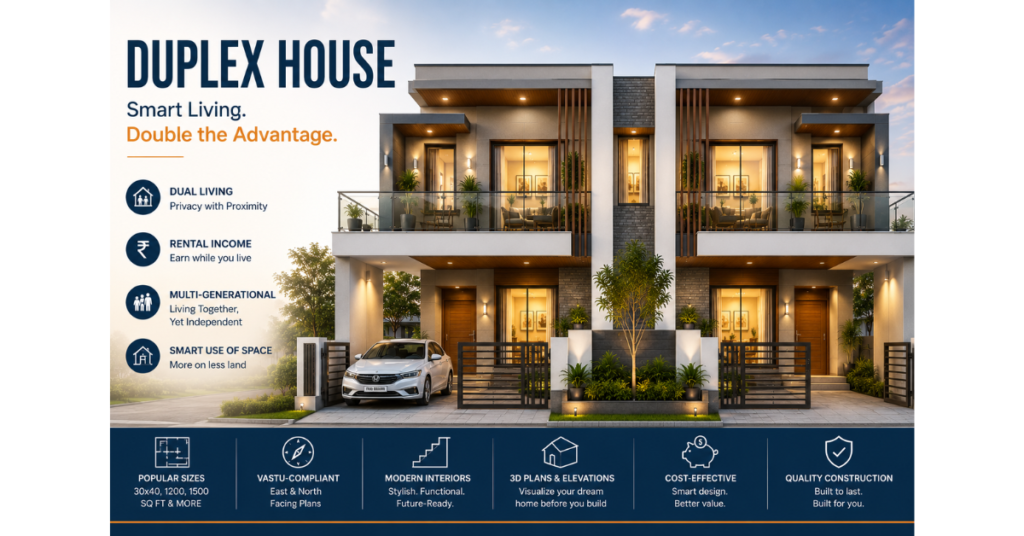 Duplex House: Designs, Plans, Costs & Trends in Delhi NCR 2026